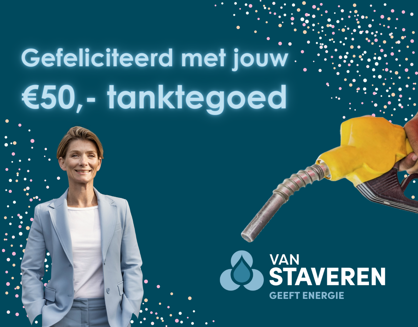 Winnaars €50,- tanktegoed - Van Staveren